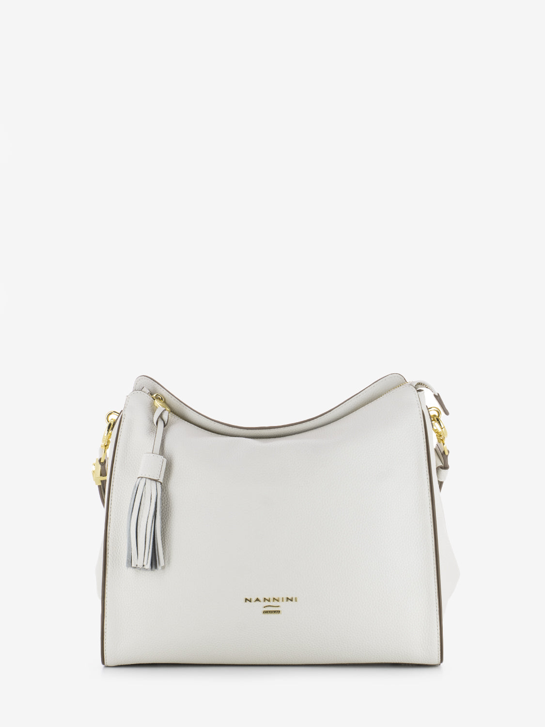 Nannini Firenze - Blake Leather Shoulder Bag Off-White | STIMM