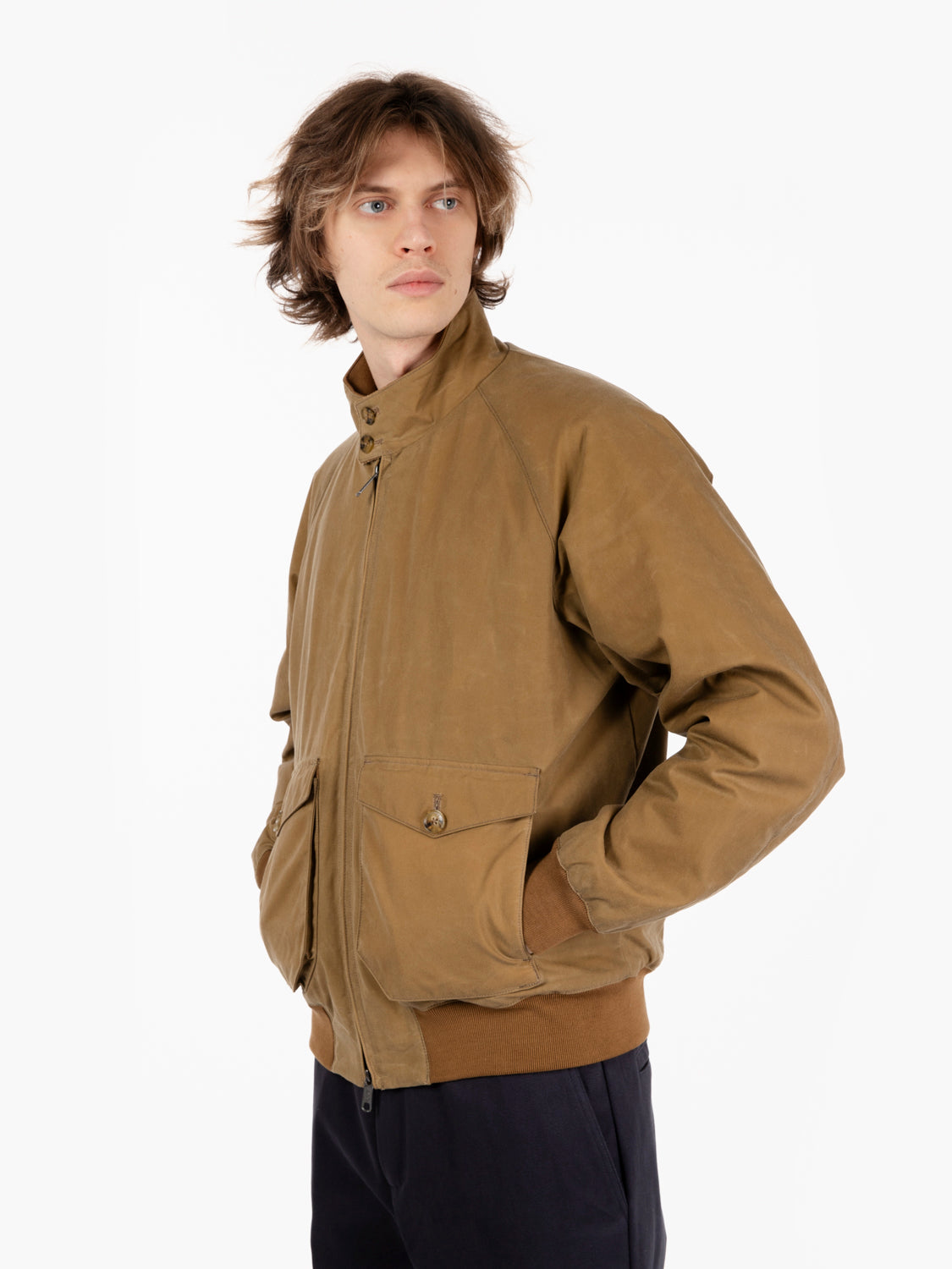 Baracuta - G9 AF waxed pocket tan jacket | STIMM